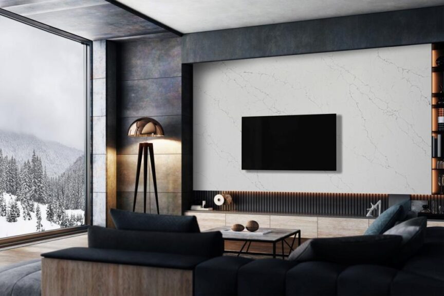 Blanco Avenza Orion Quartz | Primus Surfaces | Countertop Slabs