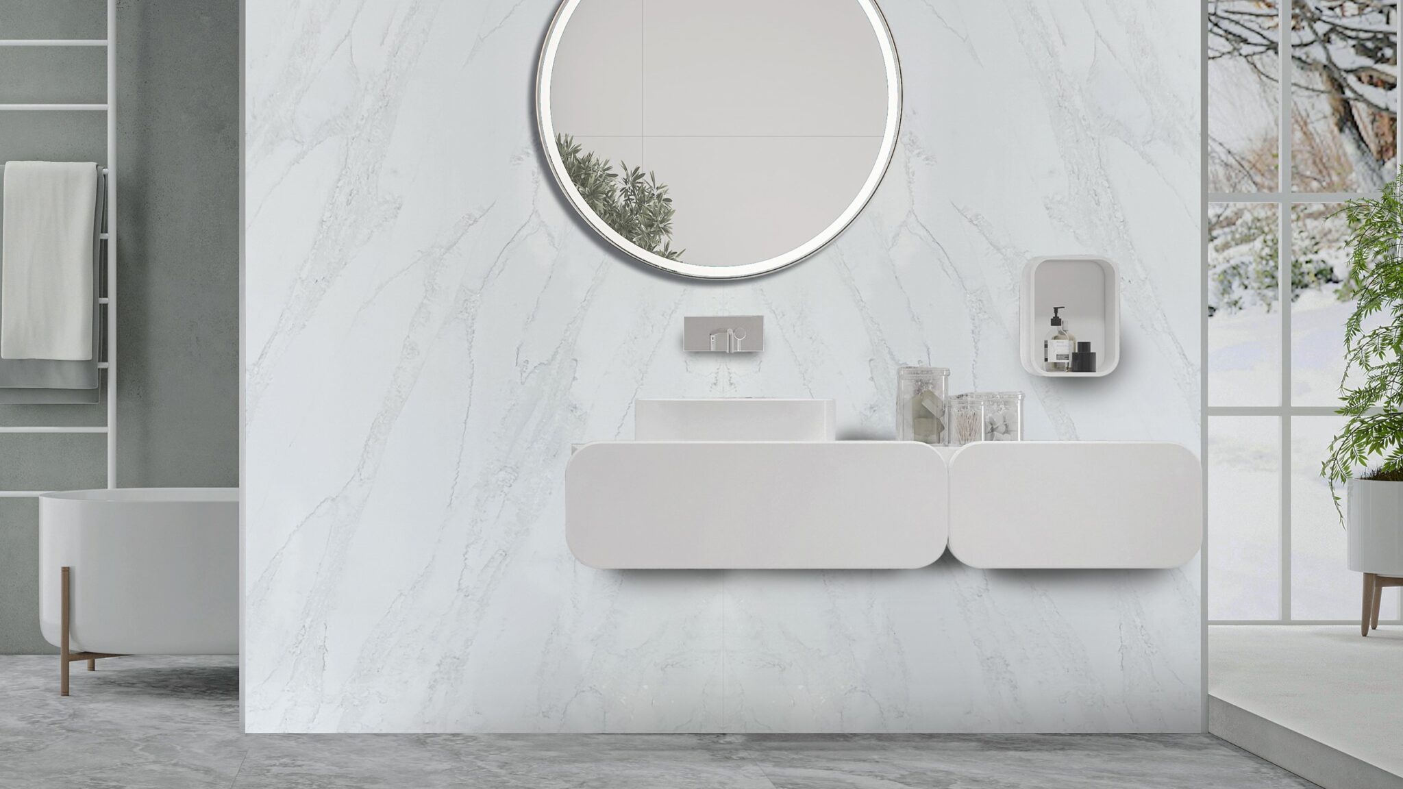 Calacatta Moonlit Pearl - Orion Quartz